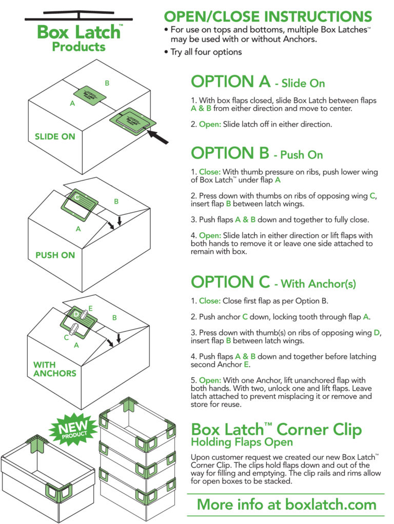 How To Use - Box Latch Products